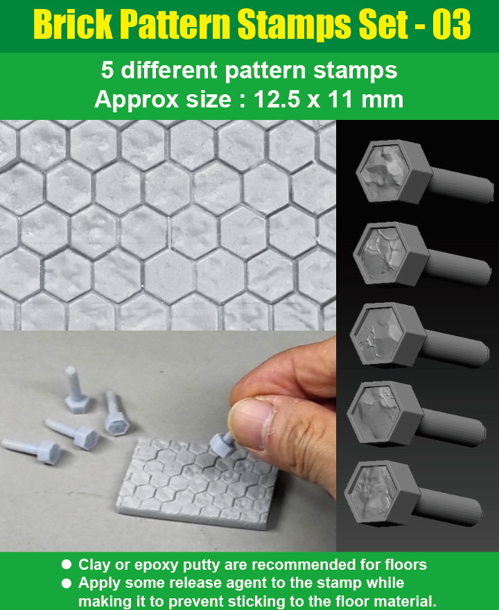 Brick Pattern Stamp Set - 03