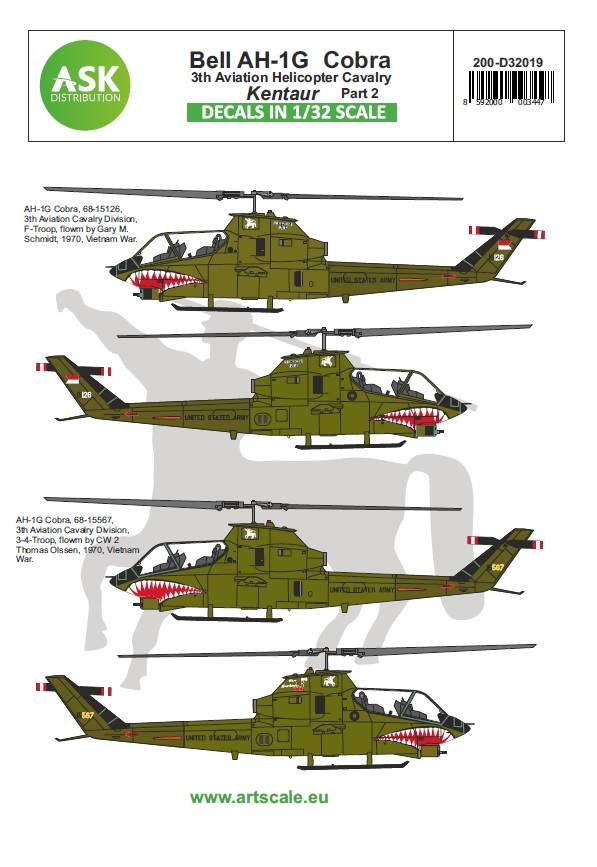 1:32 Bell AH-1G Cobra Kentaur 3th Aviation helicopter cavalry part 2