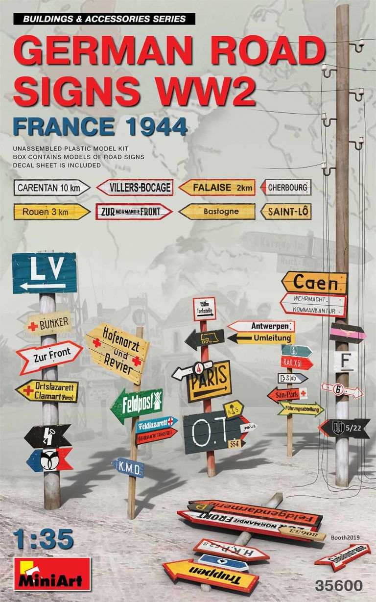 1:35 GERMAN ROAD SIGNS WW2 (FRANCE 1944)