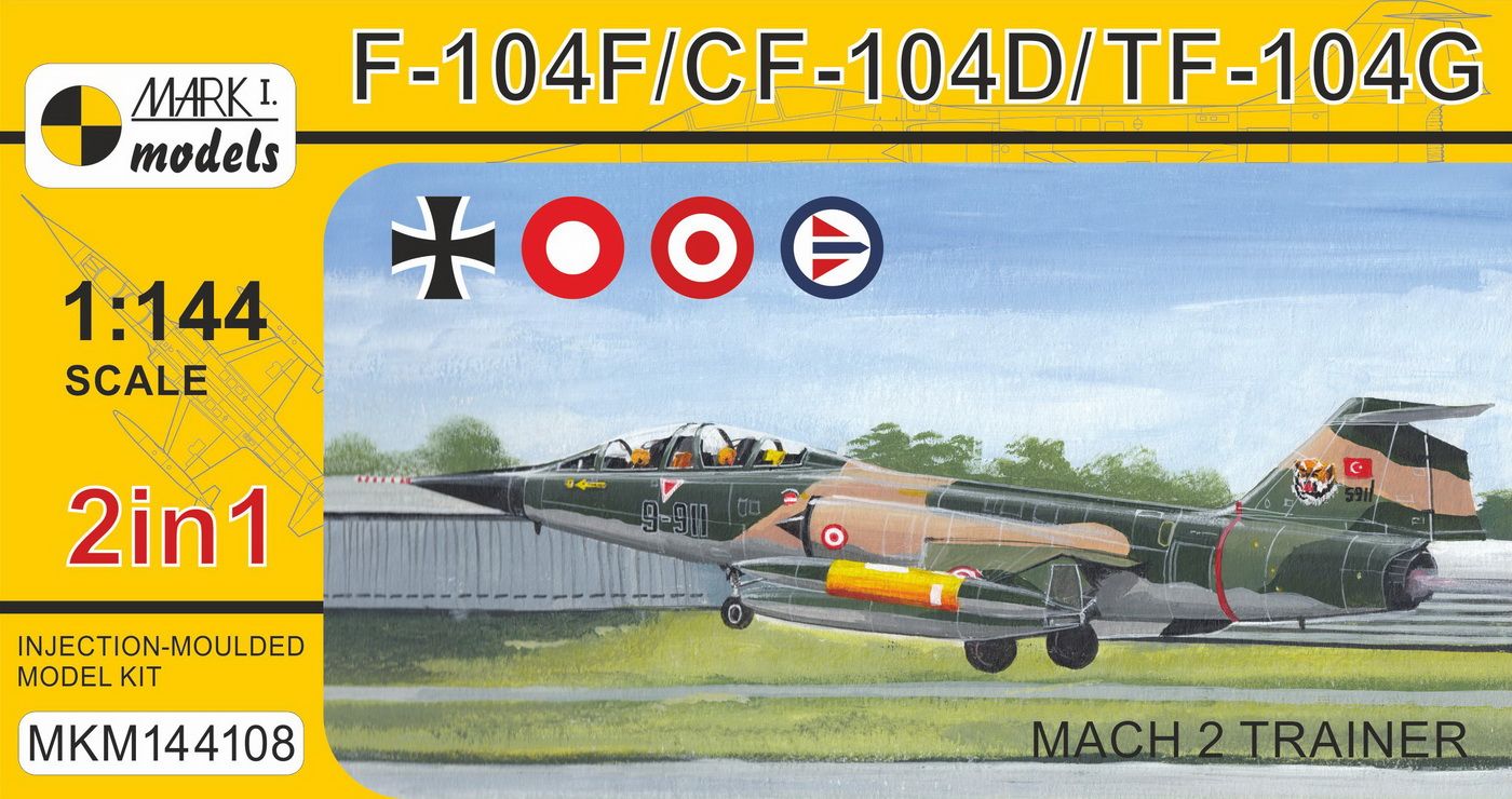 1:144 Lockheed F-104B/D/F/TF Starfighter 'Mach 2 Trainer' (2in1)