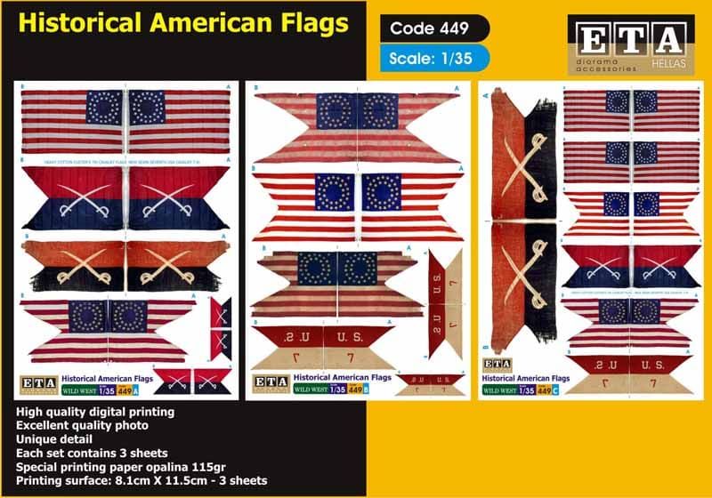 1:35 Historical American Flags