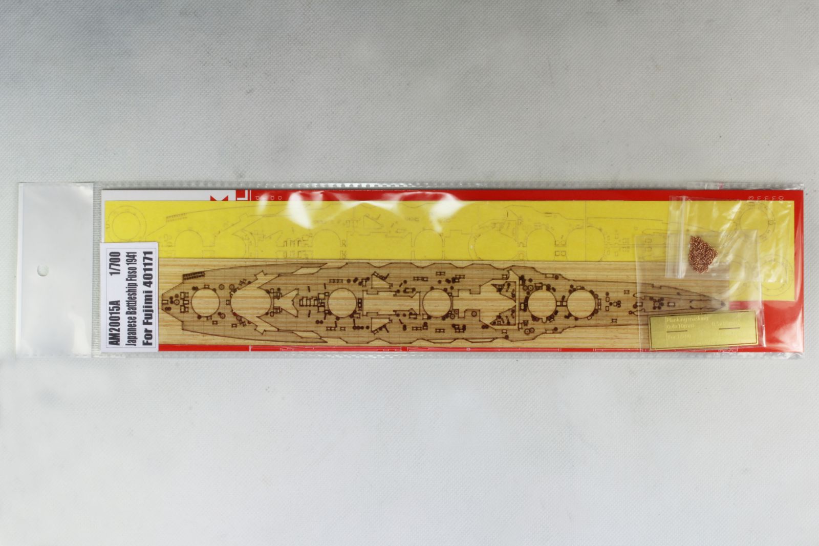 1:700 Japanese Battleship Fuso 1941 Wooden Deck w/Masking Sheet & PE ...