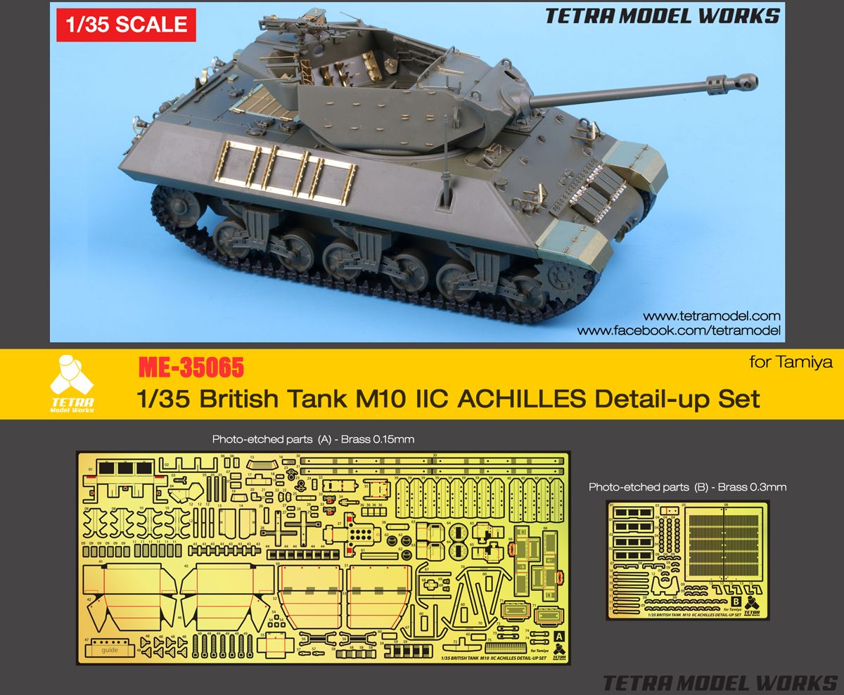 1:35 British Tank M10 IIC Achilles Detail-up Set (for Tamiya)