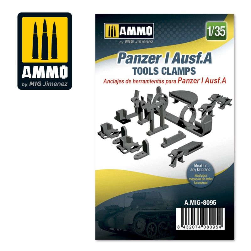 1:35 Panzer I Ausf.A Tools Clamps