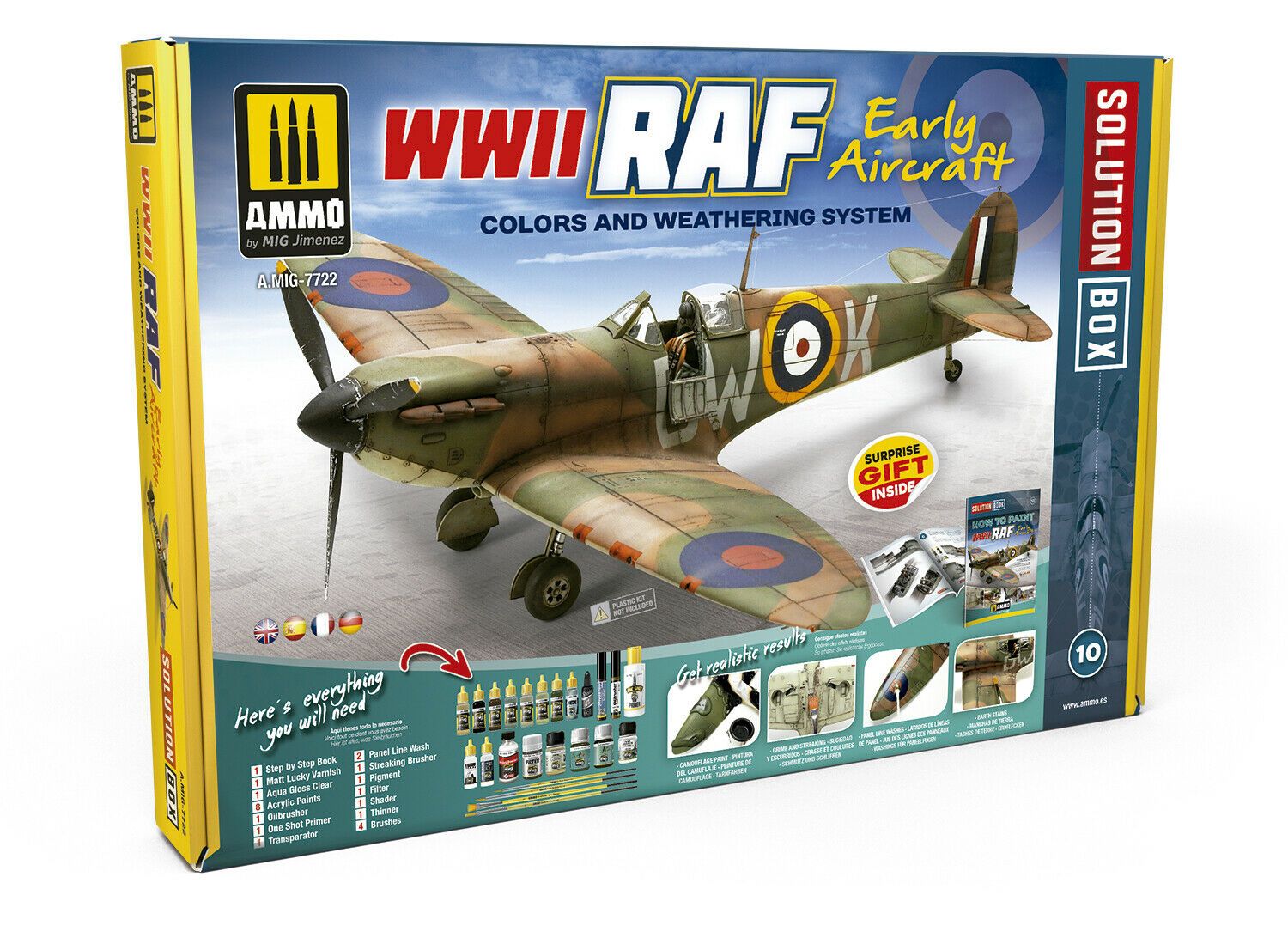 WWII RAF EARLY AIRCRAFT SOLUTION BOX