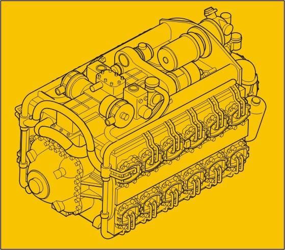 1:72 Napier Sabre series Mk.II WW II British aircraft engine