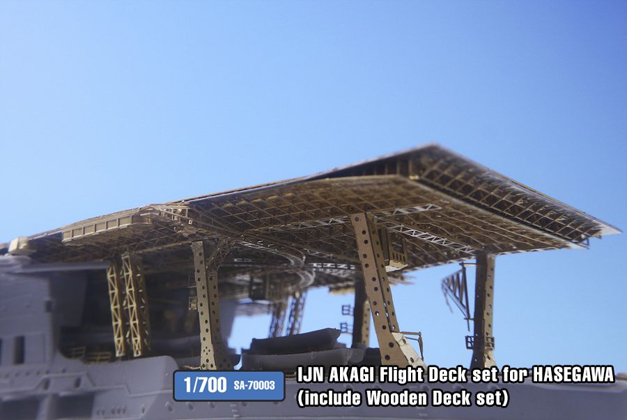 1/700 IJN AKAGI Flight Deck set(include wooden deck set) for HASEGAWA
