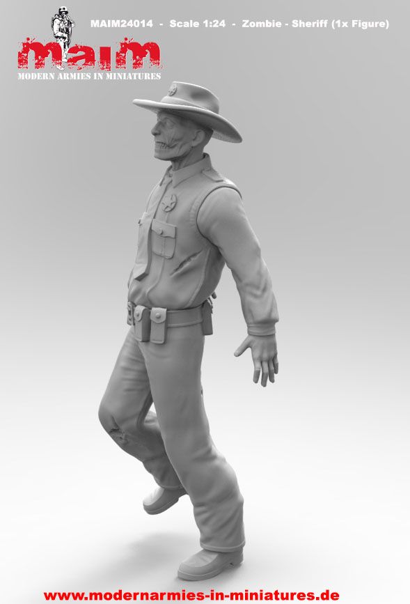 1:24 Zombie - Sheriff -the walking dead-