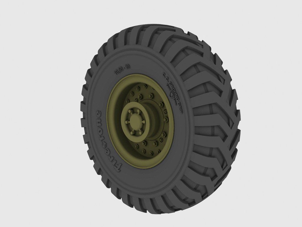 1:35 Matador/Doerchester/AEC Road wheels (Firestone)