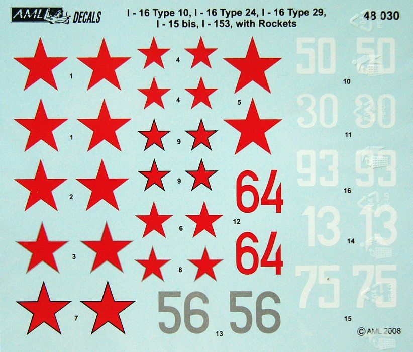 1:48 Decals Red Devils with Rockets - Part II.