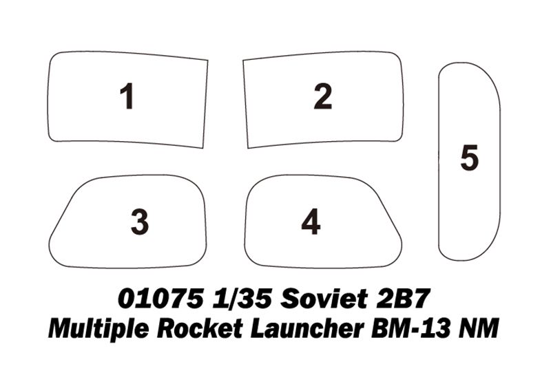 1:35 Soviet 2B7 Multiple Rocket Launcher BM-13 NM