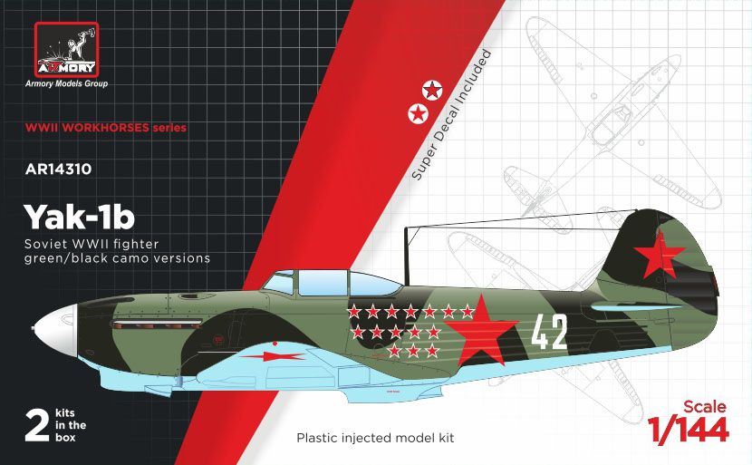 1:144 Yakovlev Yak-1b (2 kits in the box)