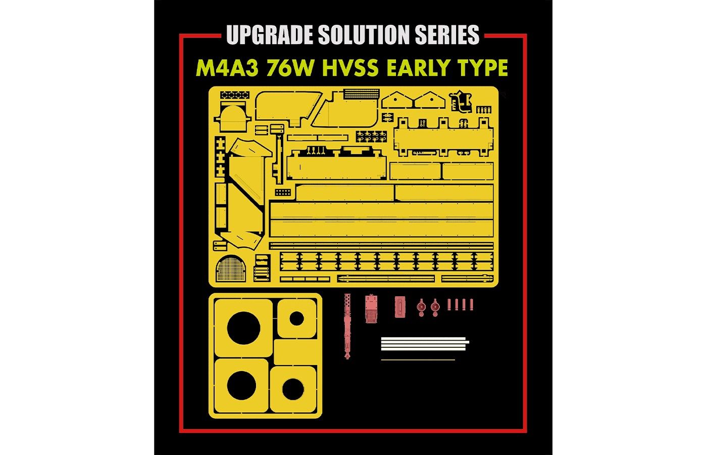 1:35 M4A3 76W HVSS EARLY TYPE UPGRADE SOLUTION SERIES